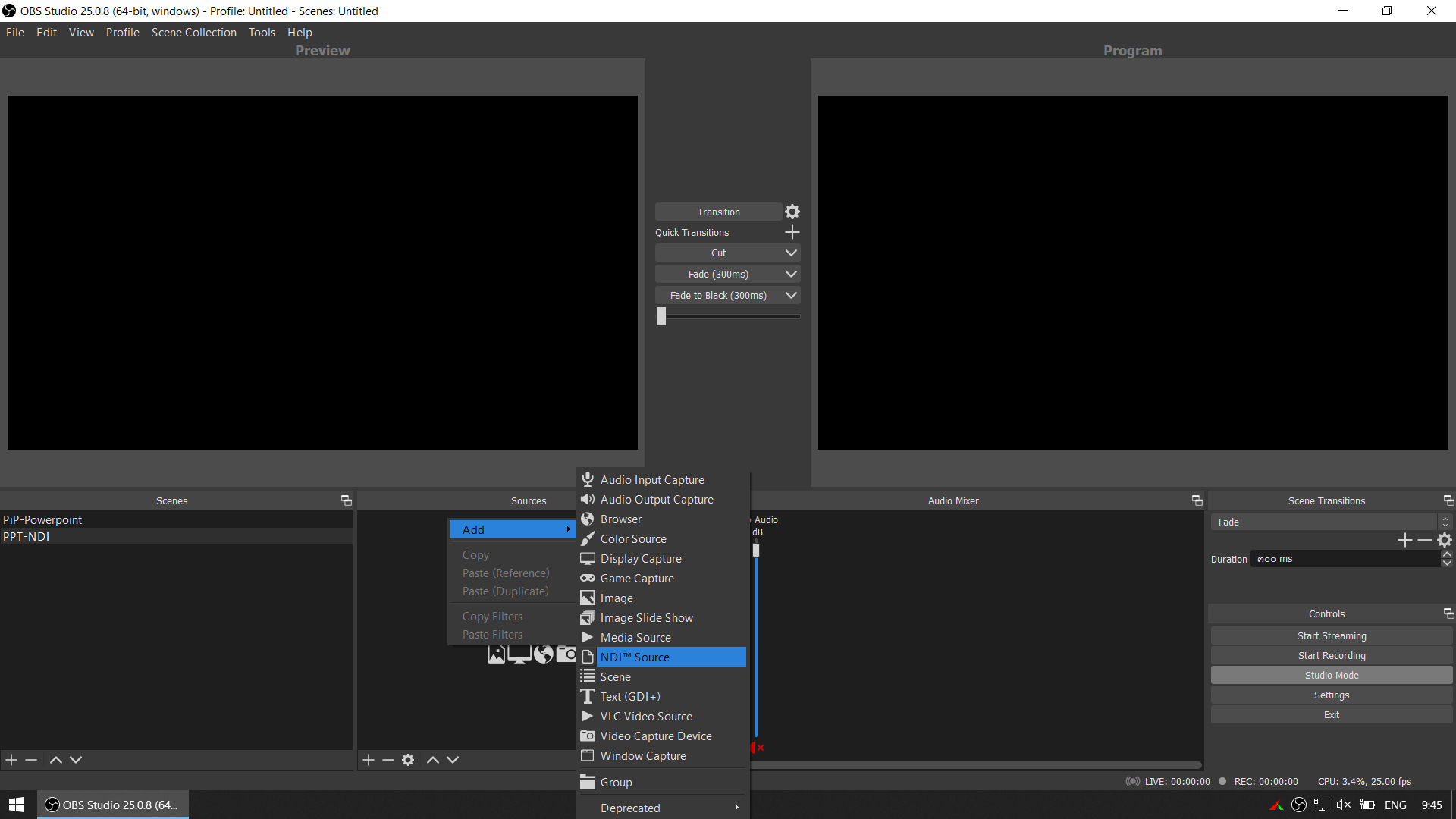 วิธีการติดตั้ง NewTek NDI™ สำหรับ OBS Studio – SIDEPROJECT