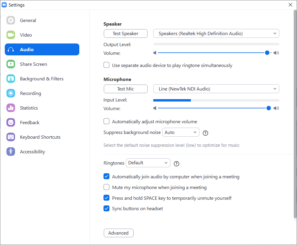 นำภาพและเสียงจาก OBS ไปแสดงยัง ZOOM Meeting – SIDEPROJECT