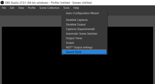 ทดลองใช้งาน Source Dock Plugin for OBS Studio – SIDEPROJECT
