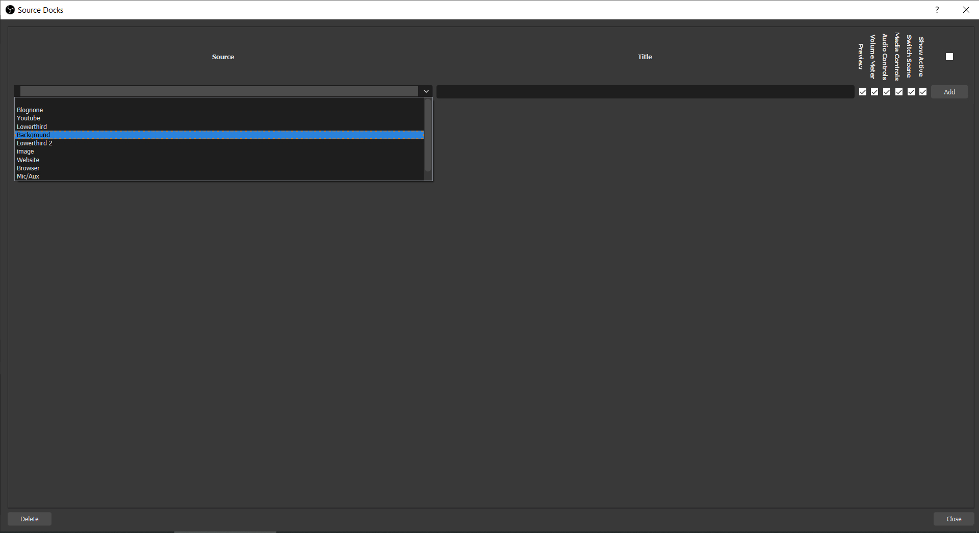 ทดลองใช้งาน Source Dock Plugin for OBS Studio – SIDEPROJECT