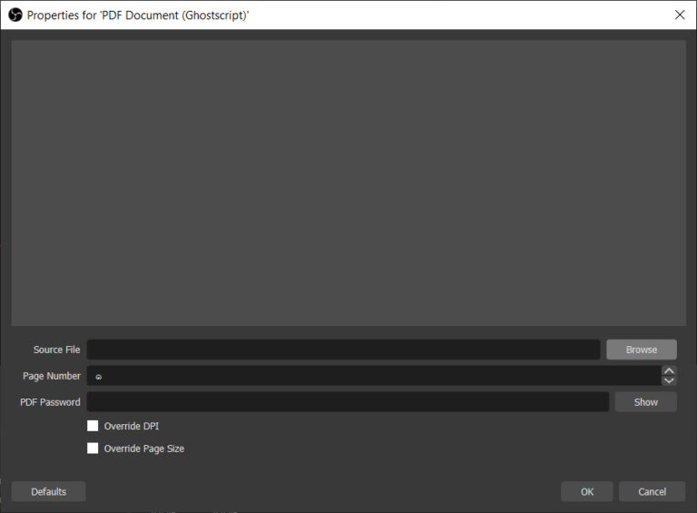 แสดงไฟล์ PDF ใน OBS Studio ด้วย Ghostscript – SIDEPROJECT